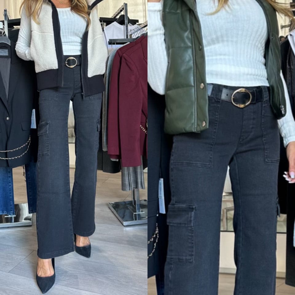 Bevy Flog - Randi Pant in Black Denim – Basicality